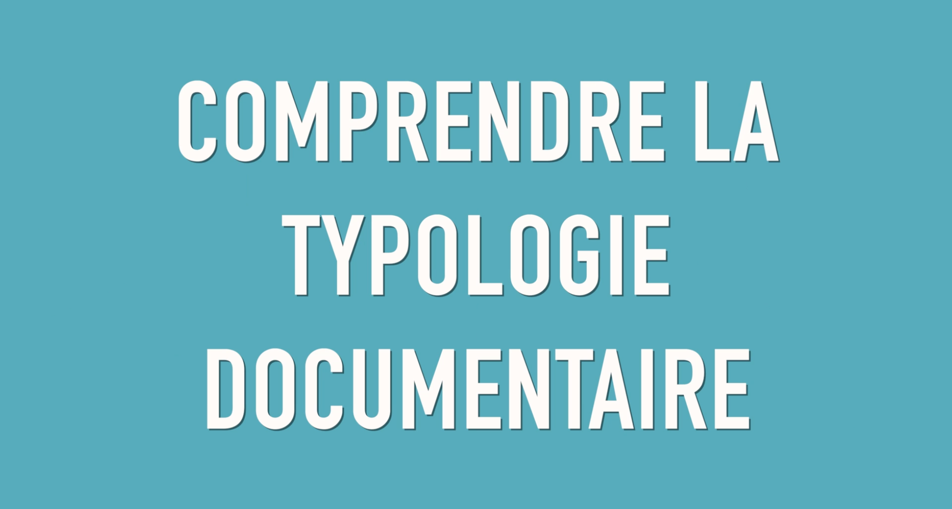 Podulco - Tutoriels - La Typologie Documentaire