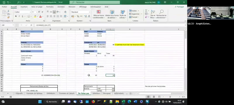 Podulco - Tutoriels - Formation Excel - 14.03.23